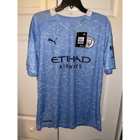 Puma | Shirts | Puma Manchester City Mens Soccer Jersey Xl New Nwt 4 Home Kit Mcfc Authentic ...